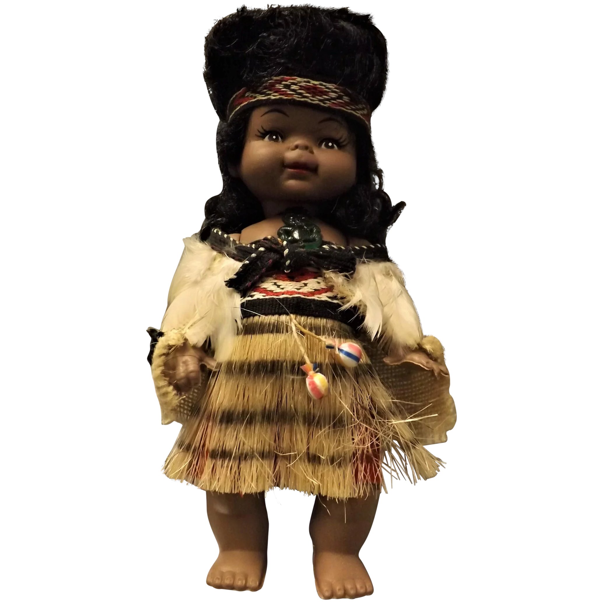 Maori Wahine Vintage Doll- New Zealand : Antique Goodies | Ruby Lane